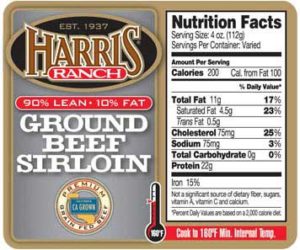 90% LEAN GROUND BEEF SIRLOIN LABEL – HRBC Marketing
